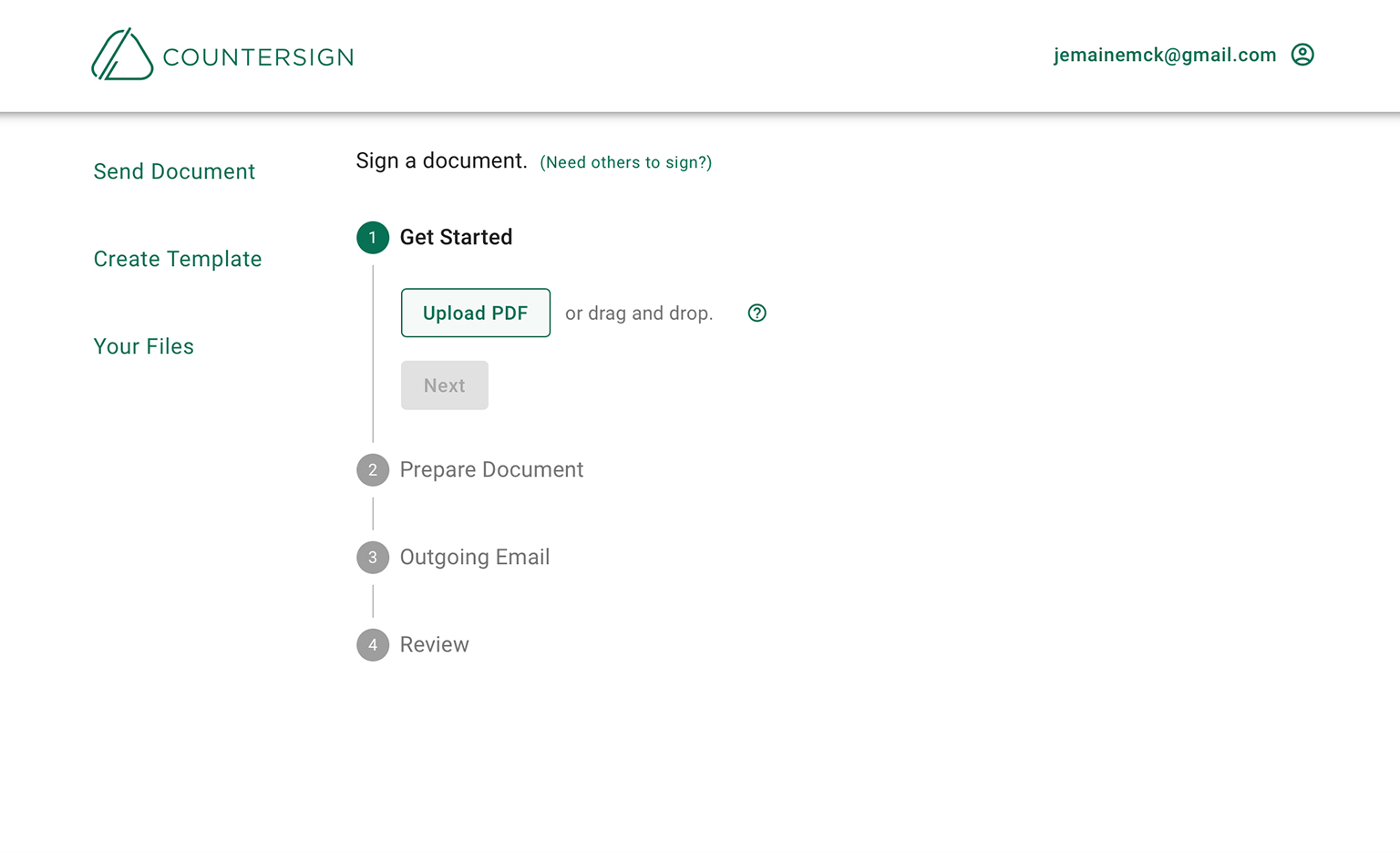 How to use Countersign.com to e-sign a document | Countersign
