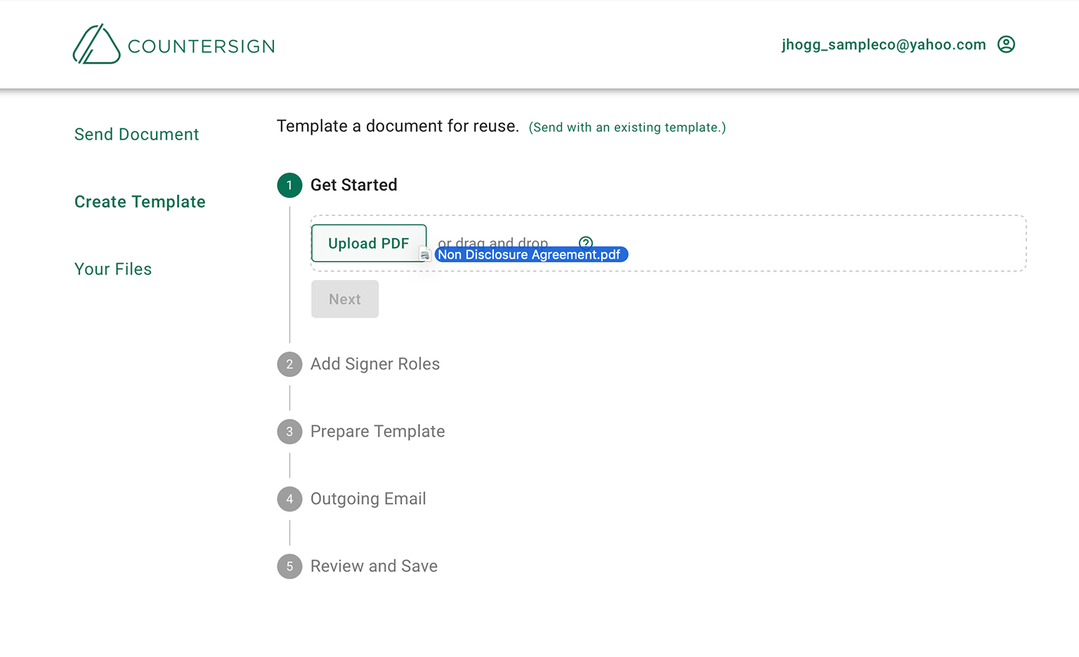 How to prepare a template on Countersign | Countersign
